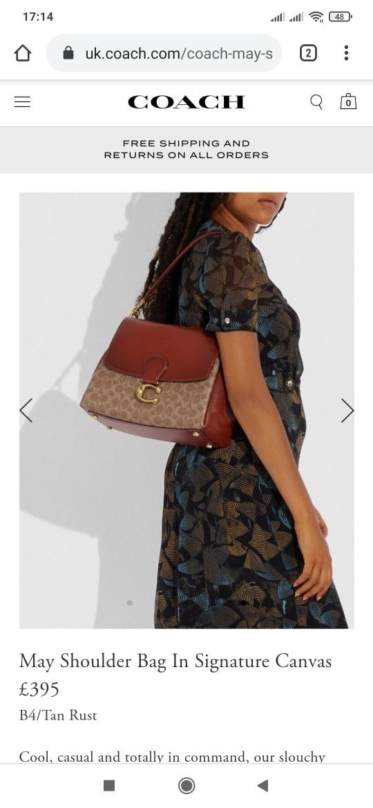 COACH MAY SHOULDER BAG - SyMonShop - Hàng Hiệu Chính Hãng